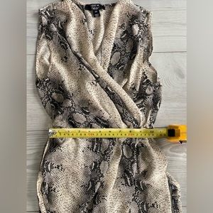 Paper Heart | Dresses | Snake Skin Print Asymmetrical Dress | Poshmark